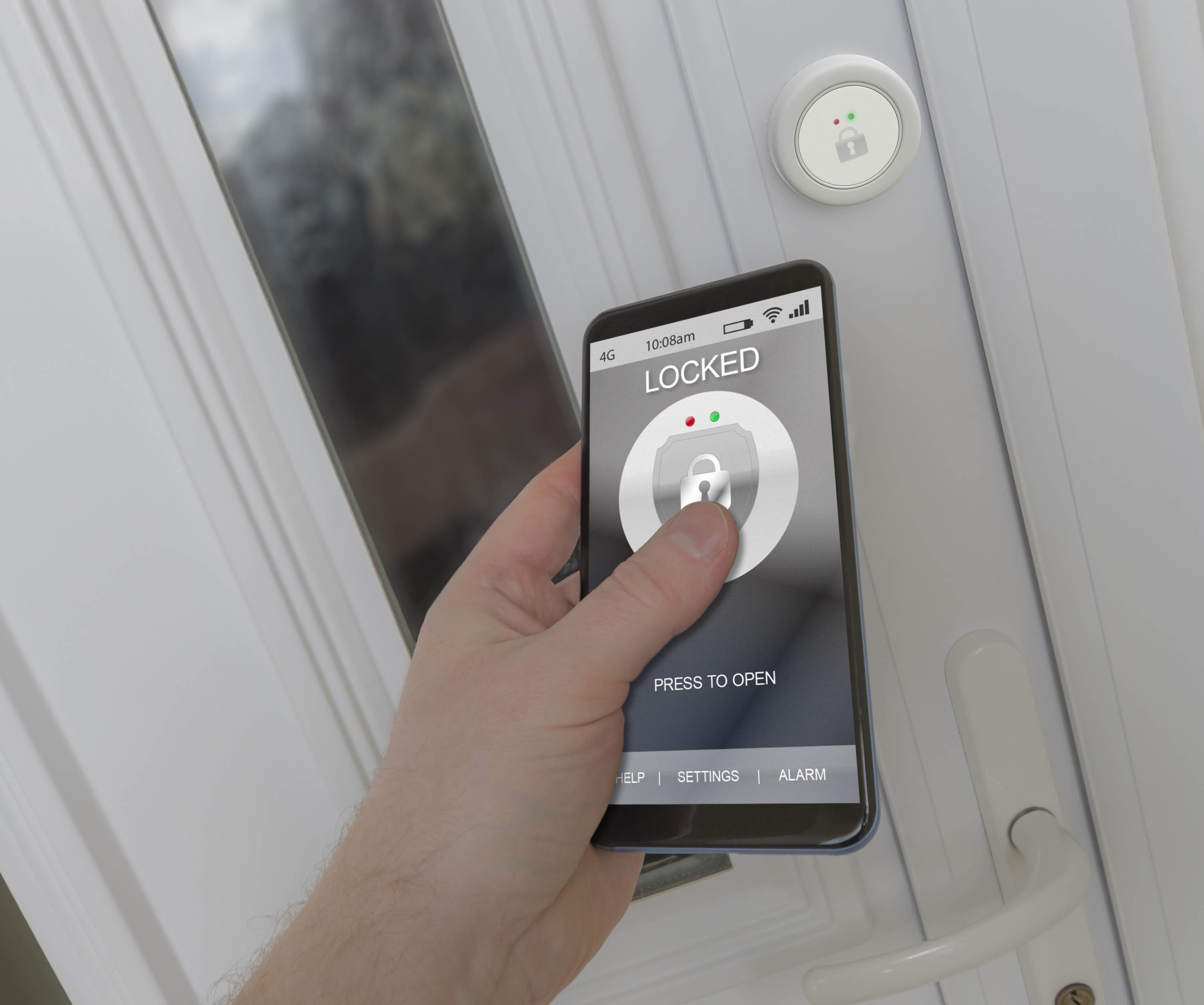 Using a smartphone to open an electronic lock on a front door – KIWANIS ...